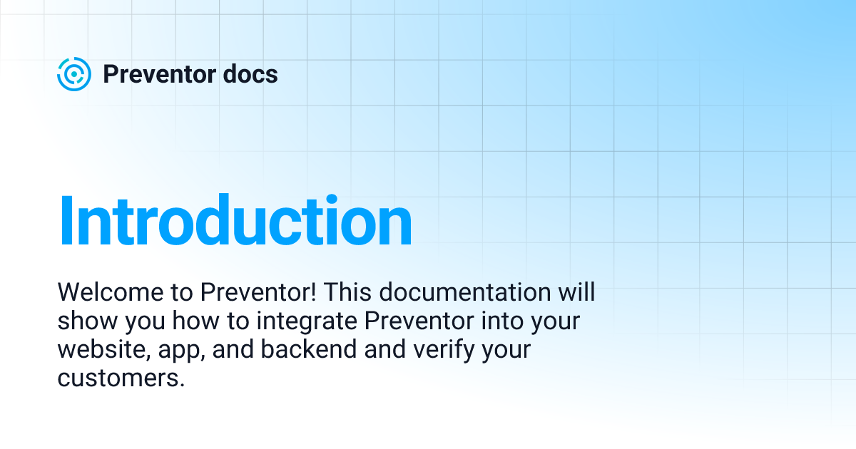 Introduction | Compliance Platform | Preventor docs